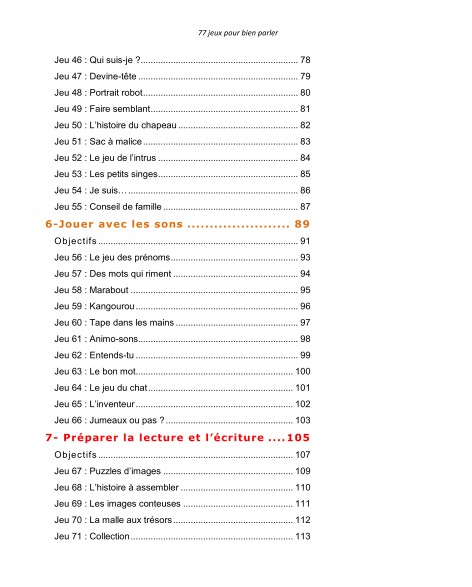 77 jeux pour bien parler et préparer la lecture