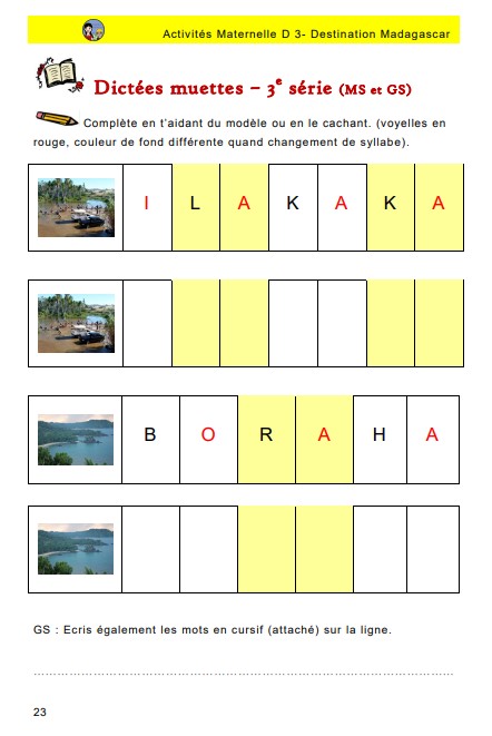 Kit complet Madagascar Maternelle