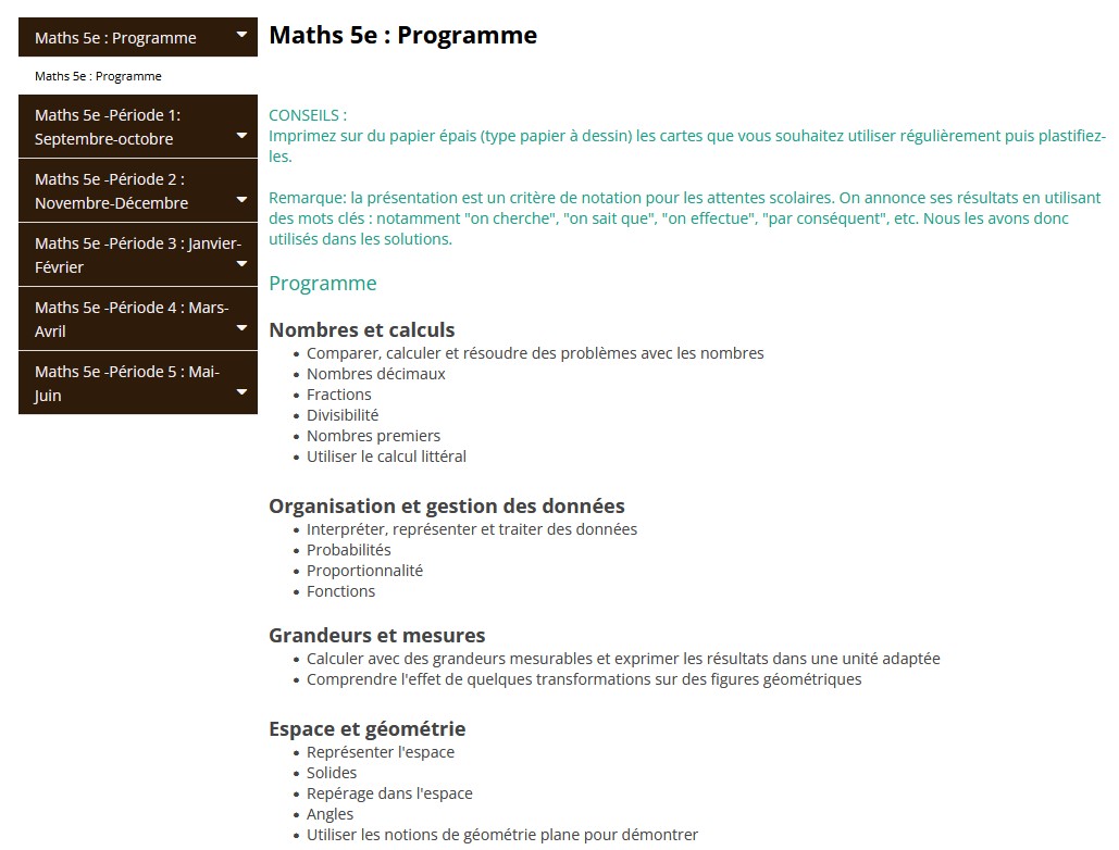 Maths 5e