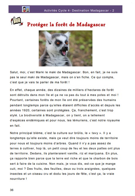 Pack complet Madagascar 5e à 3e
