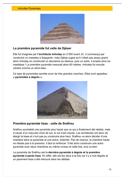 Bon plan 2 Kits PYRAMIDES